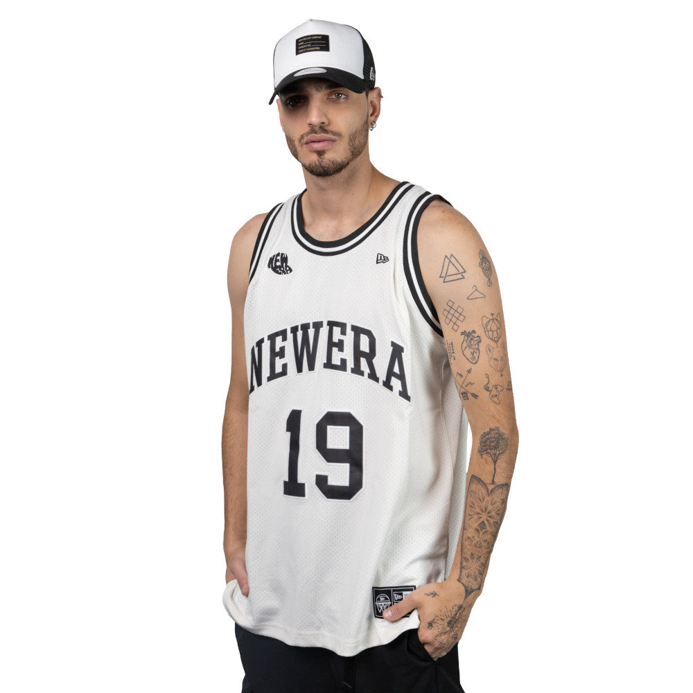 Jersey New Era Hoops Collection blanco – New Era Cap México