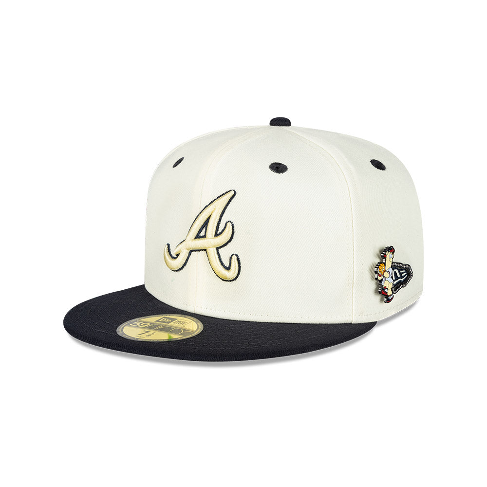 Gorra de Atlanta Braves MLB Mascot Pin 59FIFTY Cerrada – New Era Cap México