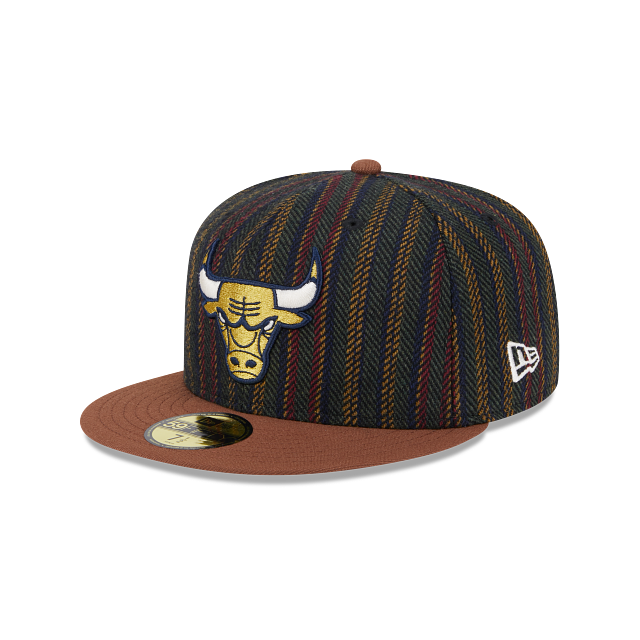 Gorra Plana de Chicago Bulls NBA Vintage Herringbone 59FIFTY Cerrada ...