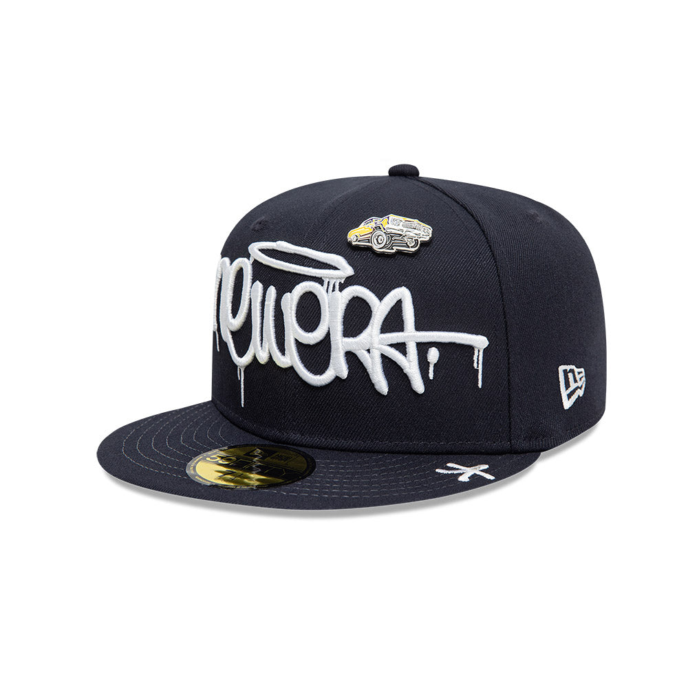 Gorra Plana de New Era Graphic 59FIFTY Cerrada Navy – New Era Cap México