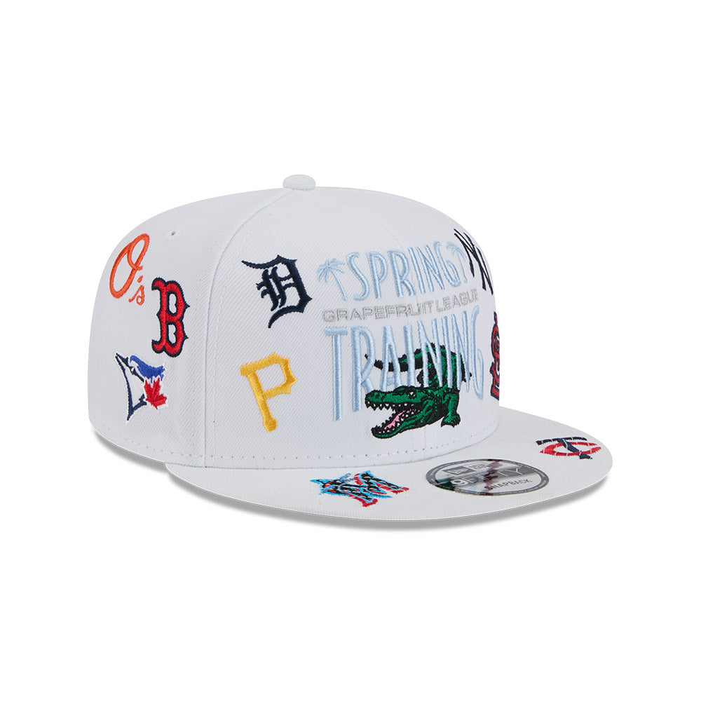 Gorra Plana de MLB Grapefruit League All Over Logo Spring Training Fan ...