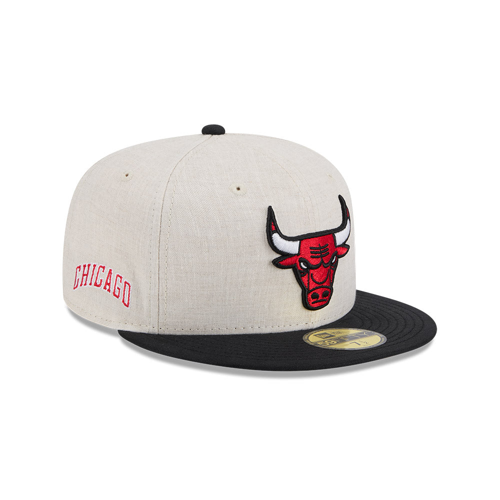 Gorra Plana de Chicago Bulls NBA Linen 59FIFTY Cerrada – New Era Cap México