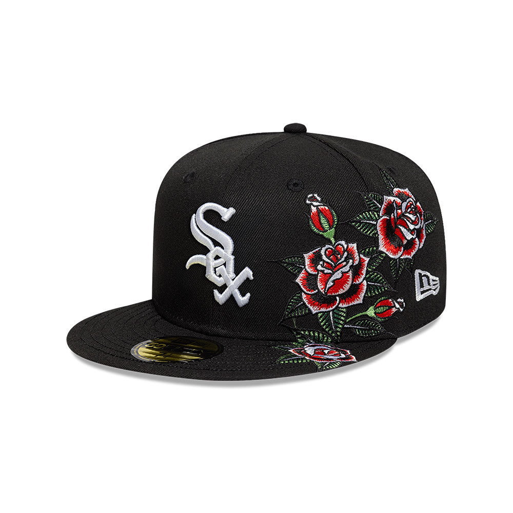 Gorra Plana de Chicago White Sox MLB Floral Collection 59FIFTY Cerrada ...