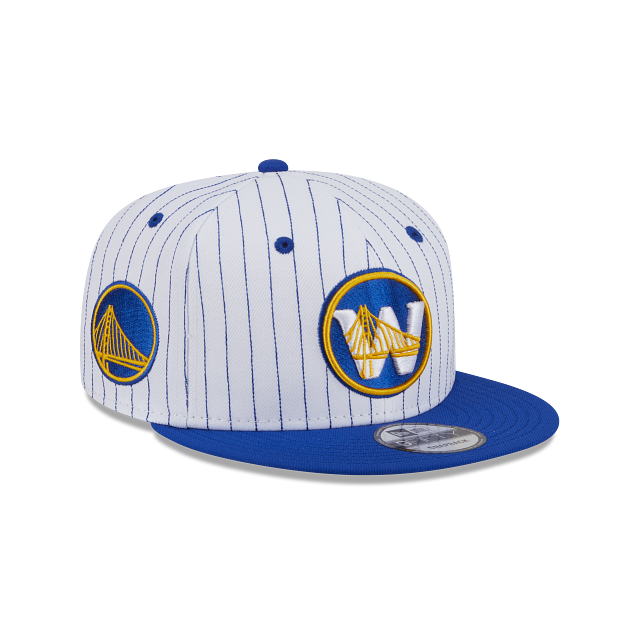 Gorra Plana de Golden State Warriors NBA Deceptor Pinstripe 9FIFTY ...