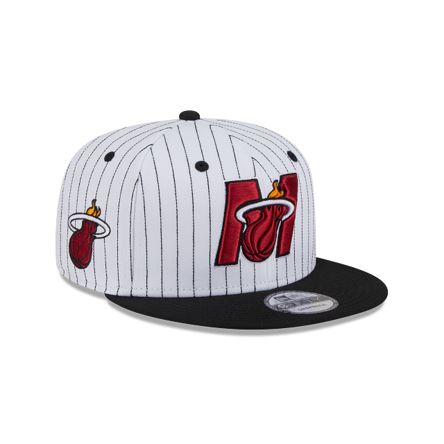 Gorra Plana de Miami Heat NBA Deceptor Pinstripe 9FIFTY Snapback – New ...