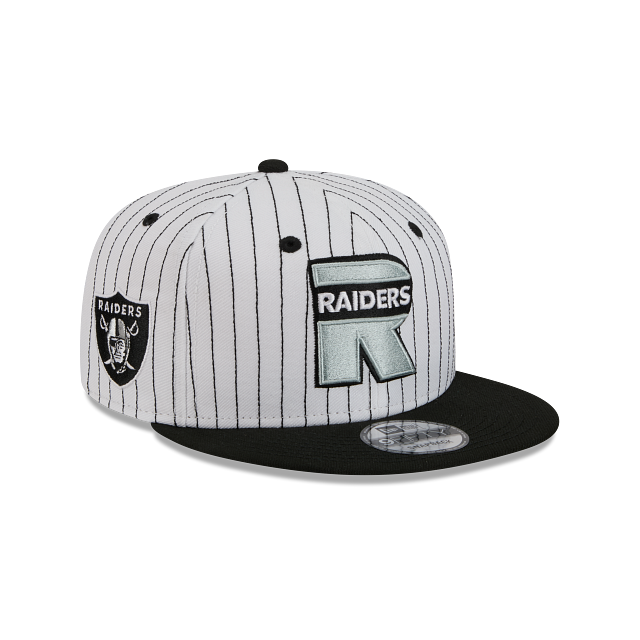 Gorra Plana de Las Vegas Raiders NFL Deceptor Pinstripe 9FIFTY Snapback ...
