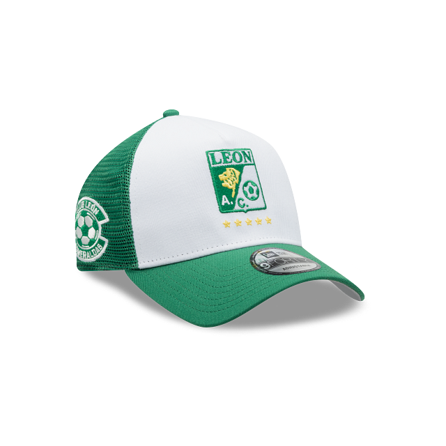 Gorra Curva de Club León Side Patch 9FORTY A-Frame Trucker Snapback ...
