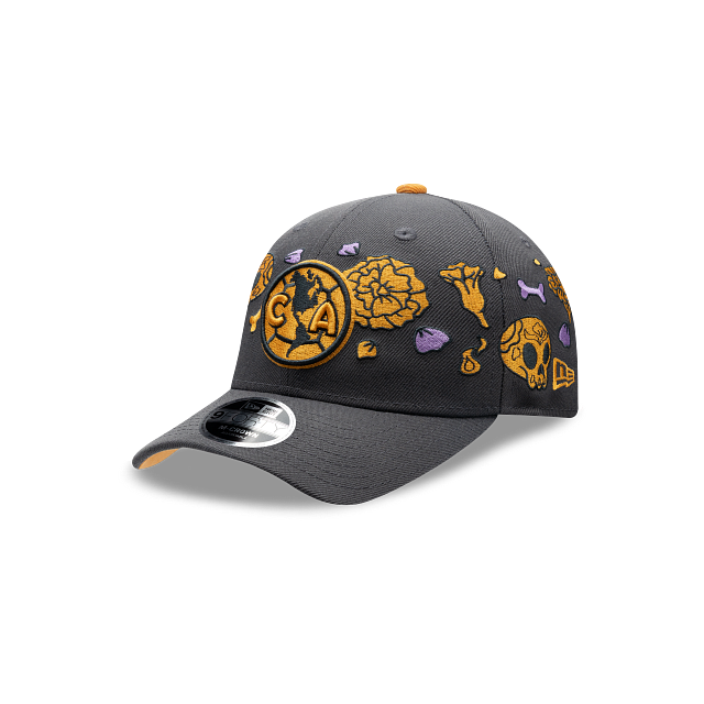 Gorra Curva de Club América Día de Muertos 9FORTY M-Crown Snapback ...