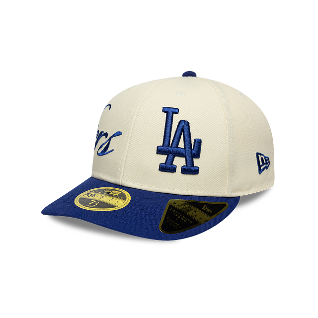 Gorra Curva de Los Angeles Dodgers MLB Side Script 59FIFTY Low Profile ...