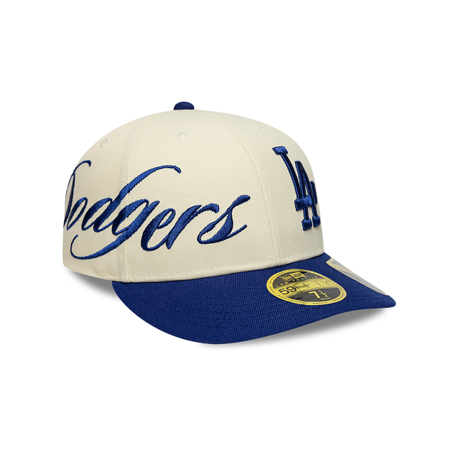 Gorra Curva de Los Angeles Dodgers MLB Side Script 59FIFTY Low Profile ...