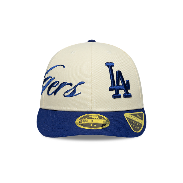 Gorra Curva de Los Angeles Dodgers MLB Side Script 59FIFTY Low Profile ...