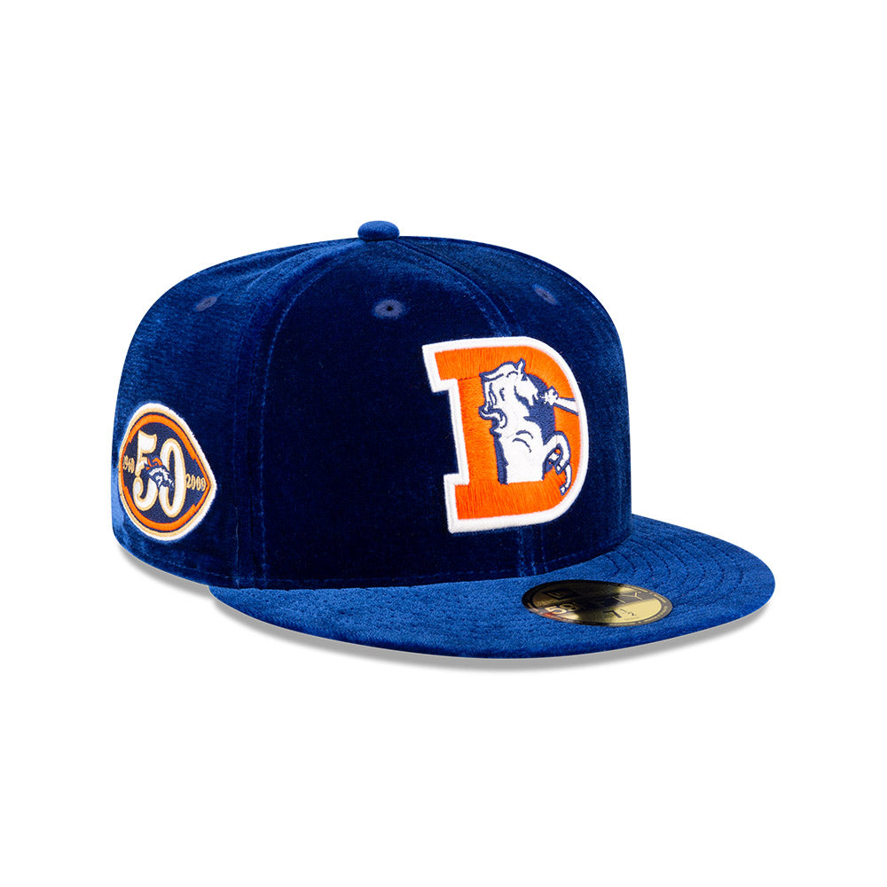 Gorra Plana de Denver Broncos NFL Just Caps Velvet 59FIFTY Cerrada ...