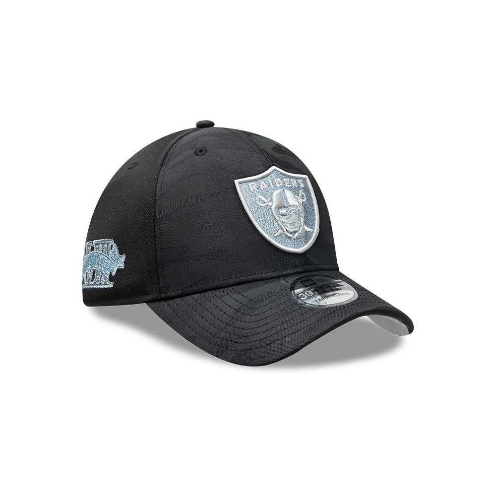 Gorra Curva de Las Vegas Raiders NFL Black Camo 39THIRTY Elástica – New ...