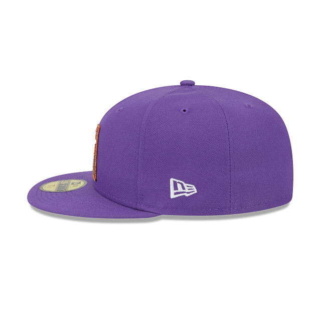 Gorra de Arizona Diamondbacks MLB Sidepatch 59FIFTY Cerrada Morada ...