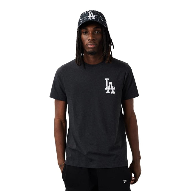 Playera Manga Corta Los Angeles Dodgers Marble Infill Negra – New Era ...